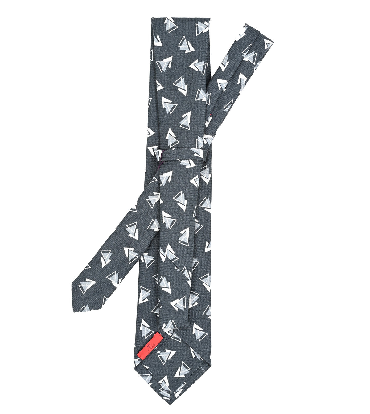 ISAIA Layered Triangle Design Tie | Sam Malouf Authentic Luxury