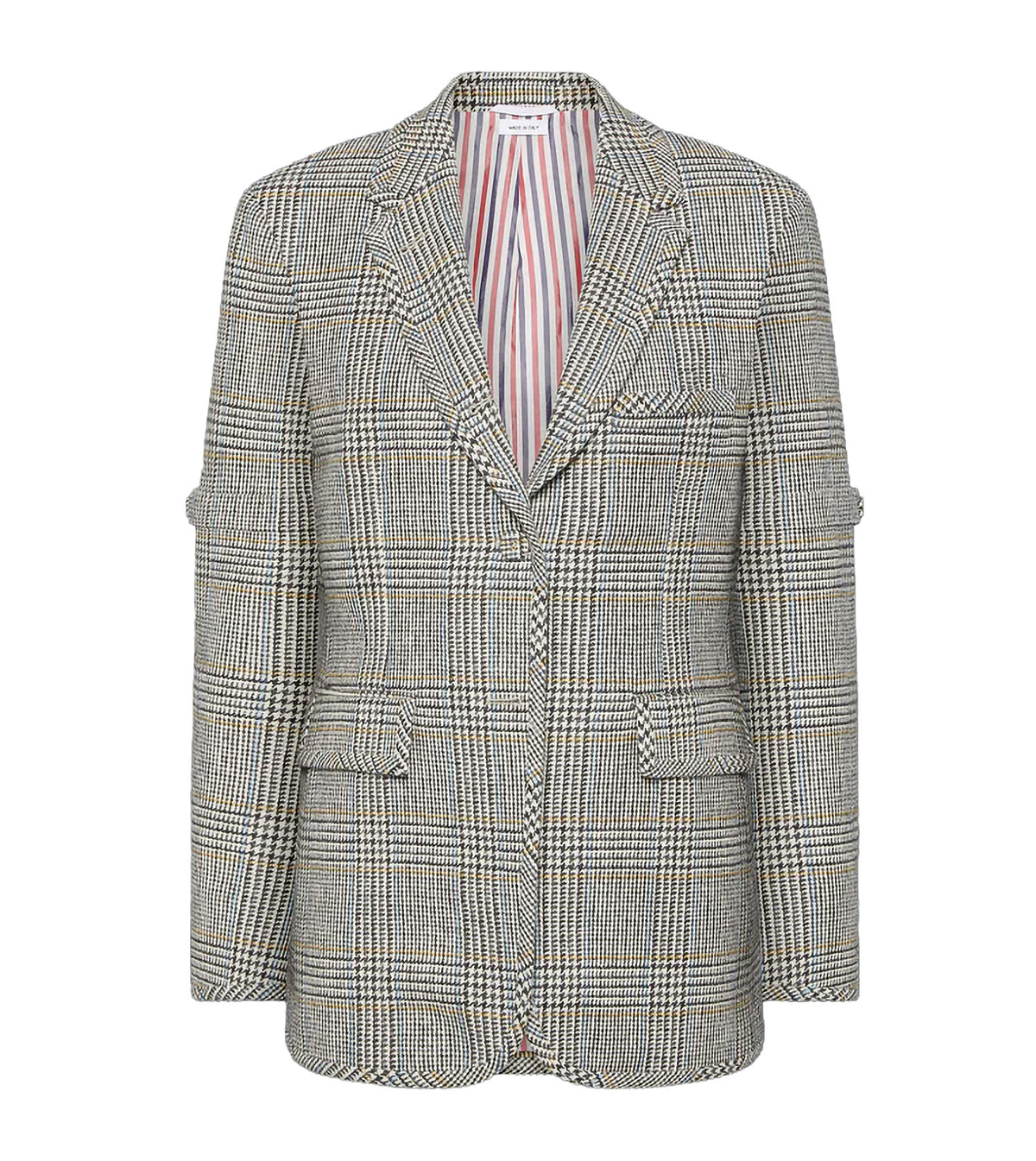THOM BROWNE Wide Shoulder Self Tipping with Armband In Pow Hunting Twe ...