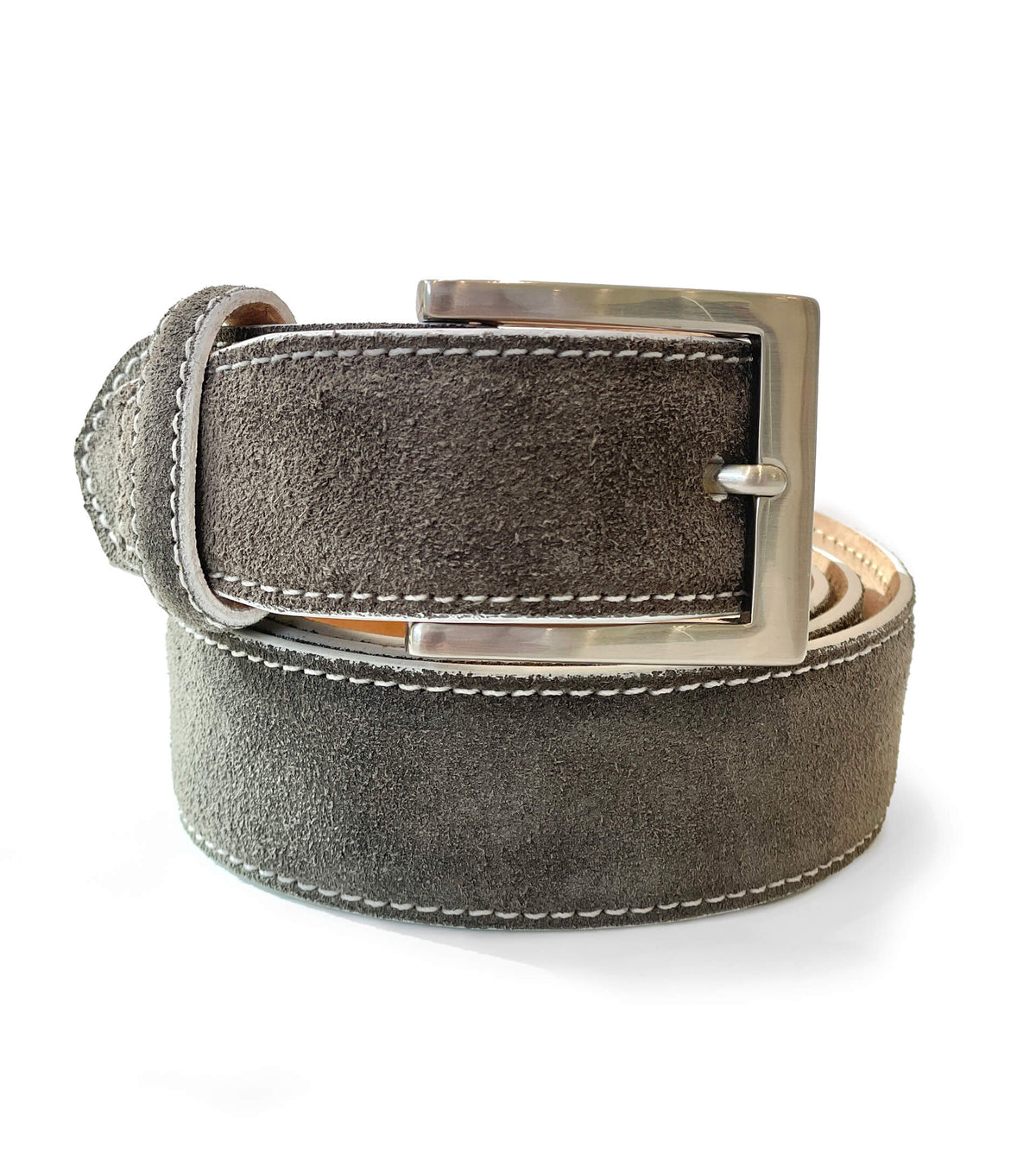 W. KLEINBERG Sueded Calf 1 3/8" Belt +Colors | Sam Malouf Authentic Luxury