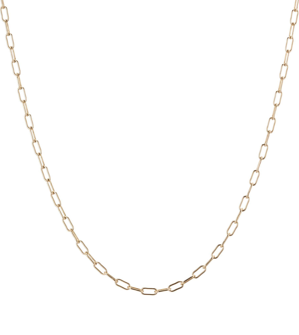 ALI GRACE Gold Rounded Paperlink Chain | Sam Malouf Authentic Luxury